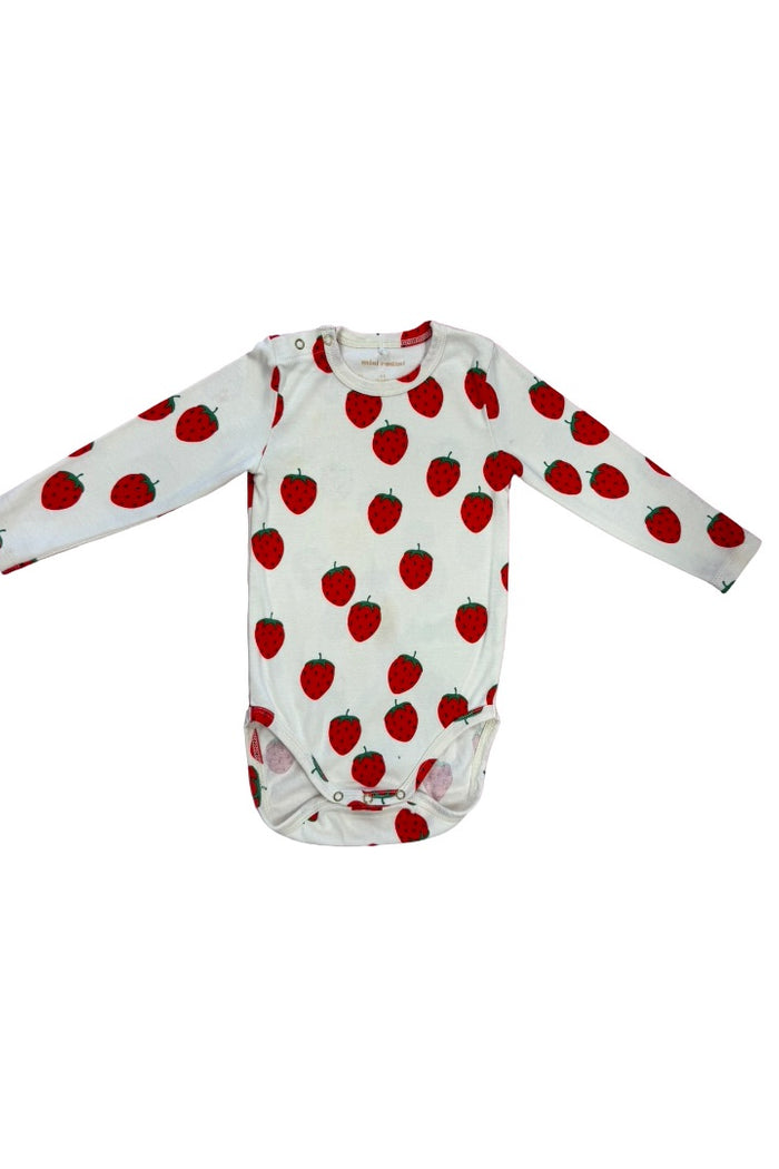 Mini Rodini Strawberry bodysuit, 12-18 months – Minissentials