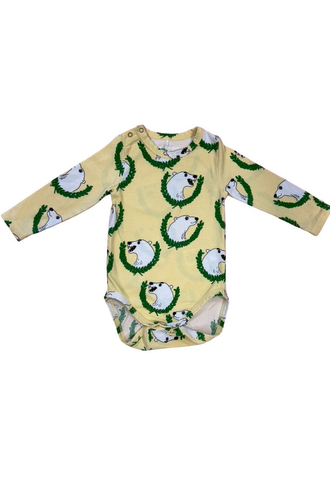 Mini Rodini Bear bodysuit, 6-12 months – Minissentials