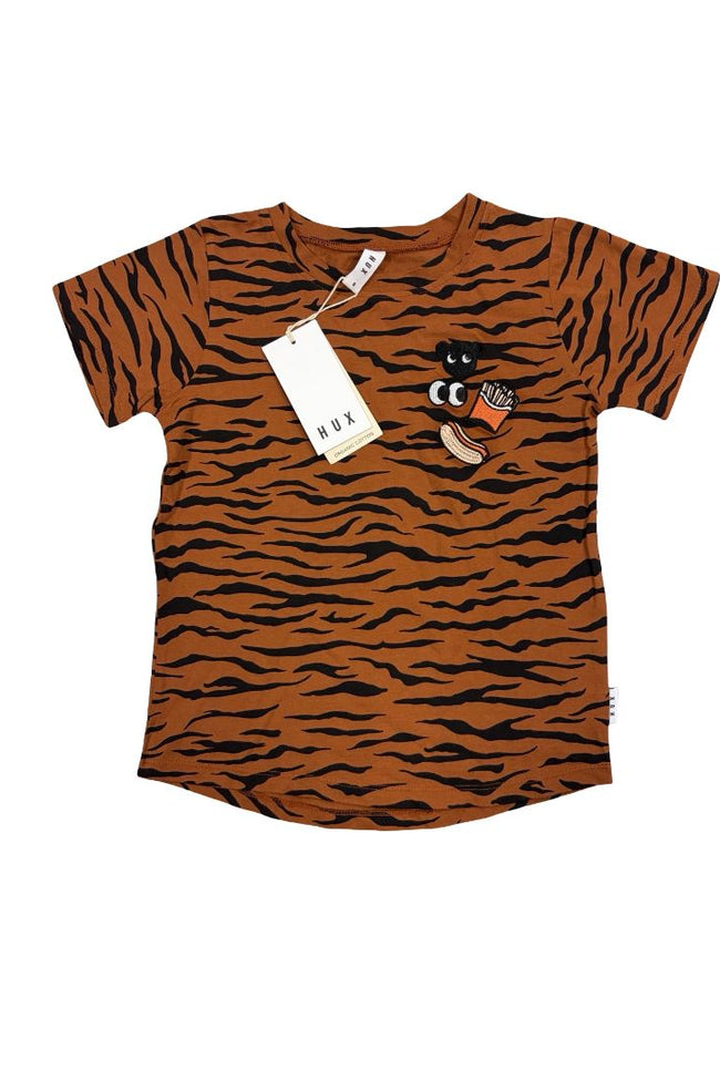 Hux Brown Tiger Print Tee - New With Tags, 8 years – Minissentials