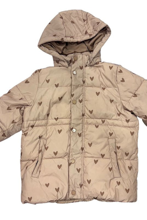 Rylee & Cru Brown Heart Pattern Winter Coat, 4-5 years – Minissentials