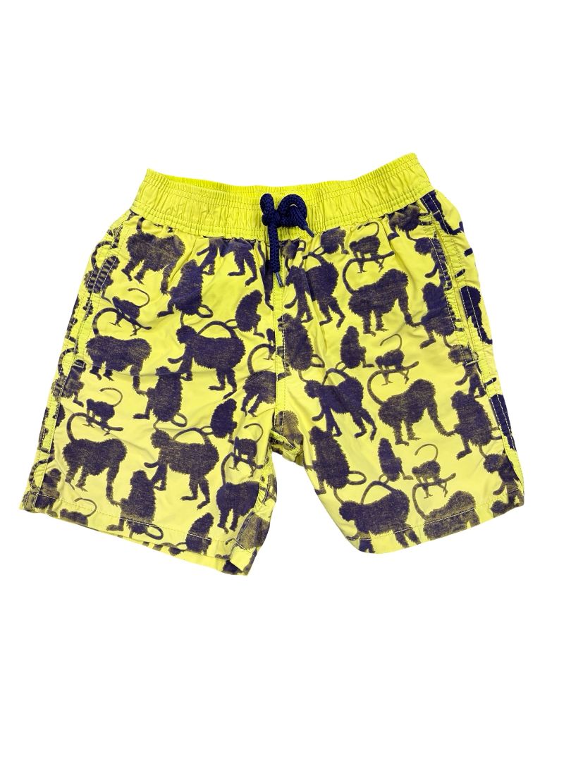 Vilebrequin Yellow and Purple Monkey Pattern Swim Trunks, 10 years ...