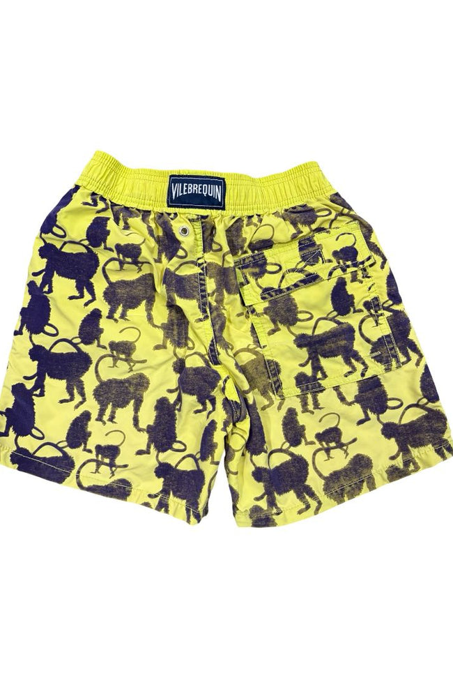 Vilebrequin Yellow and Purple Monkey Pattern Swim Trunks, 10 years ...